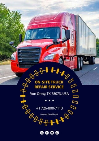 On-site Truck Repair Service - Forward Diesel Repair | PDF