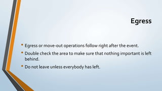 On site activities | PPTX