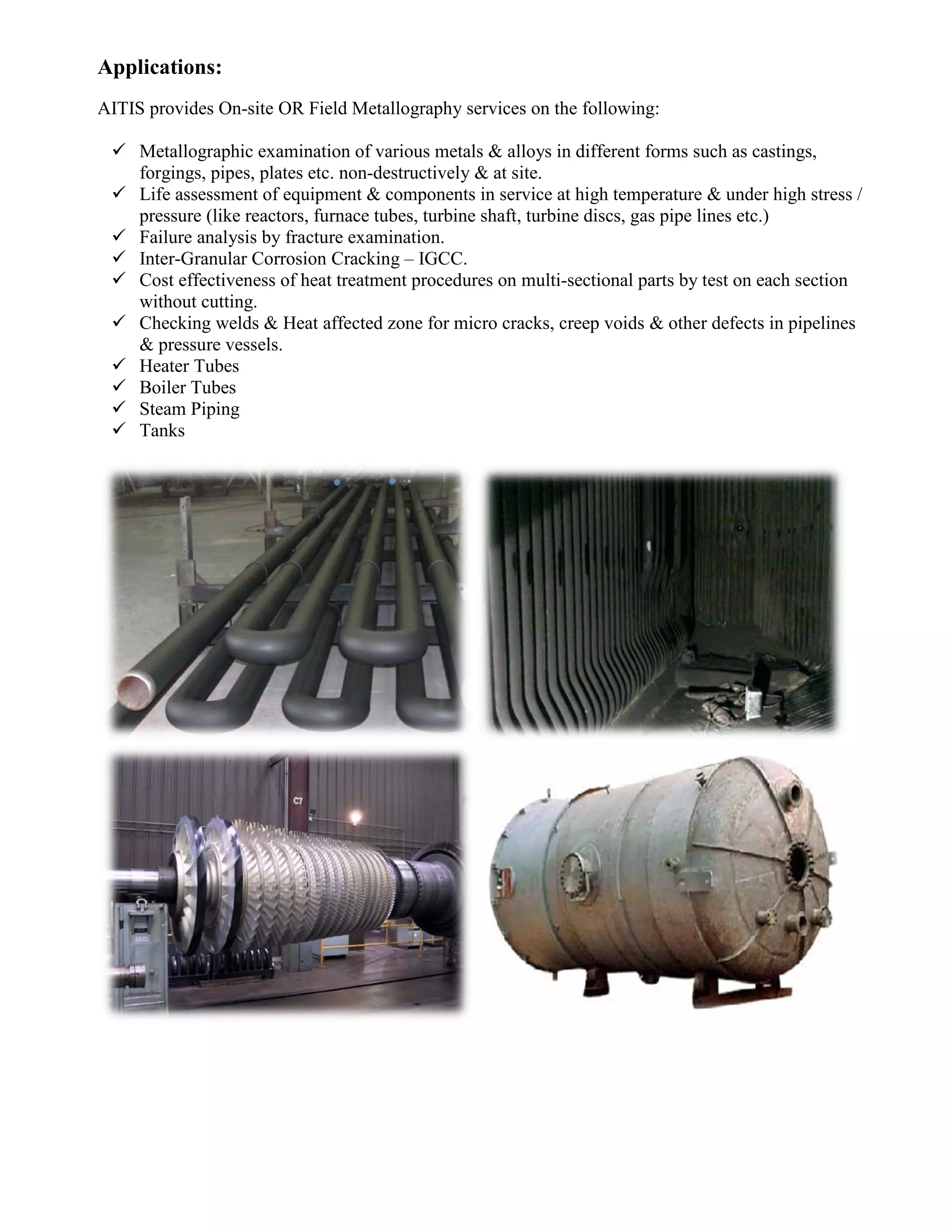 On site metallography | PDF