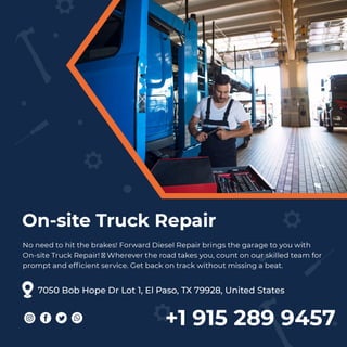 On-site Truck Repair - Forward Diesel Repair | PDF
