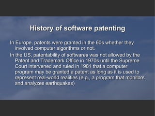 On Software Patenting | PPT