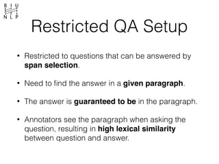 Near human performance in question answering? | PPT