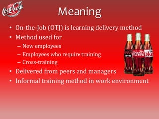 On the-job training | PPTX