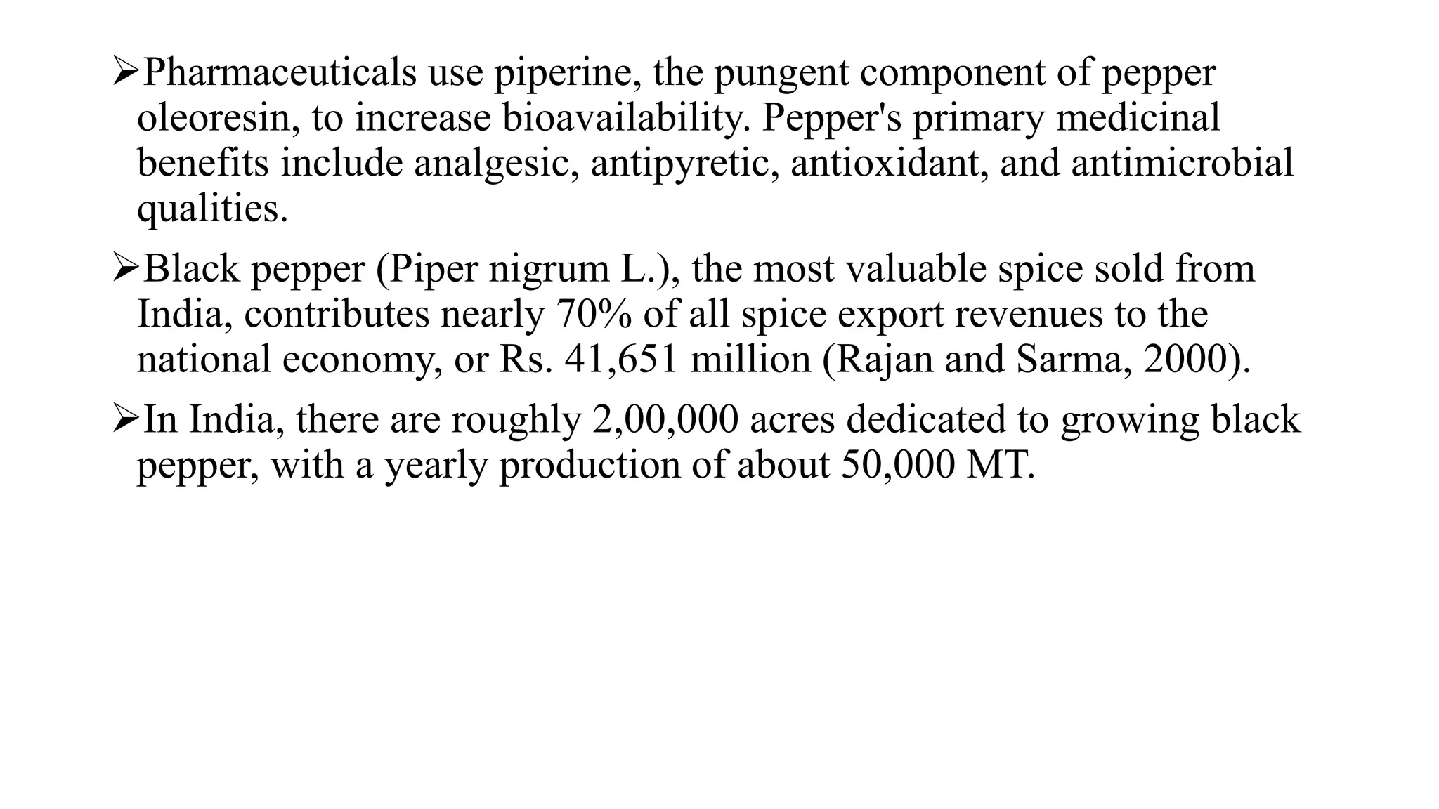 PRODUCTION TECHNOLOGY OF BLACK PEPPER | PPTX