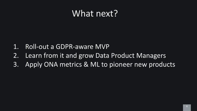 ONA ( organizational network analysis ) to enable individuals to impact ...
