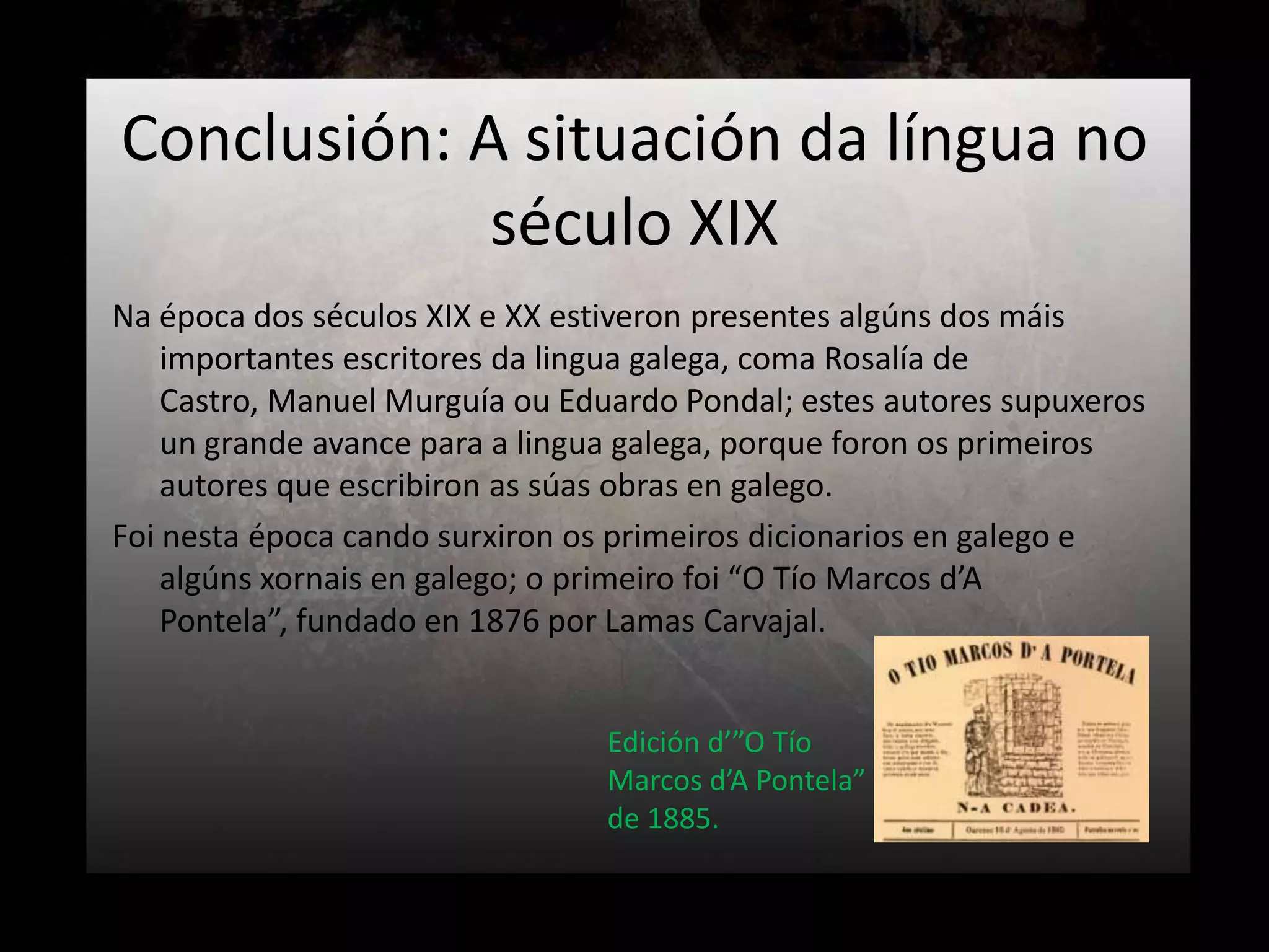 O nacemento do galeguismo e o rexurdir da literatura galega | PPTX