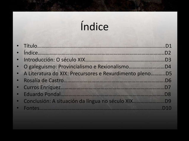 O nacemento do galeguismo e o rexurdir da literatura galega | PPT