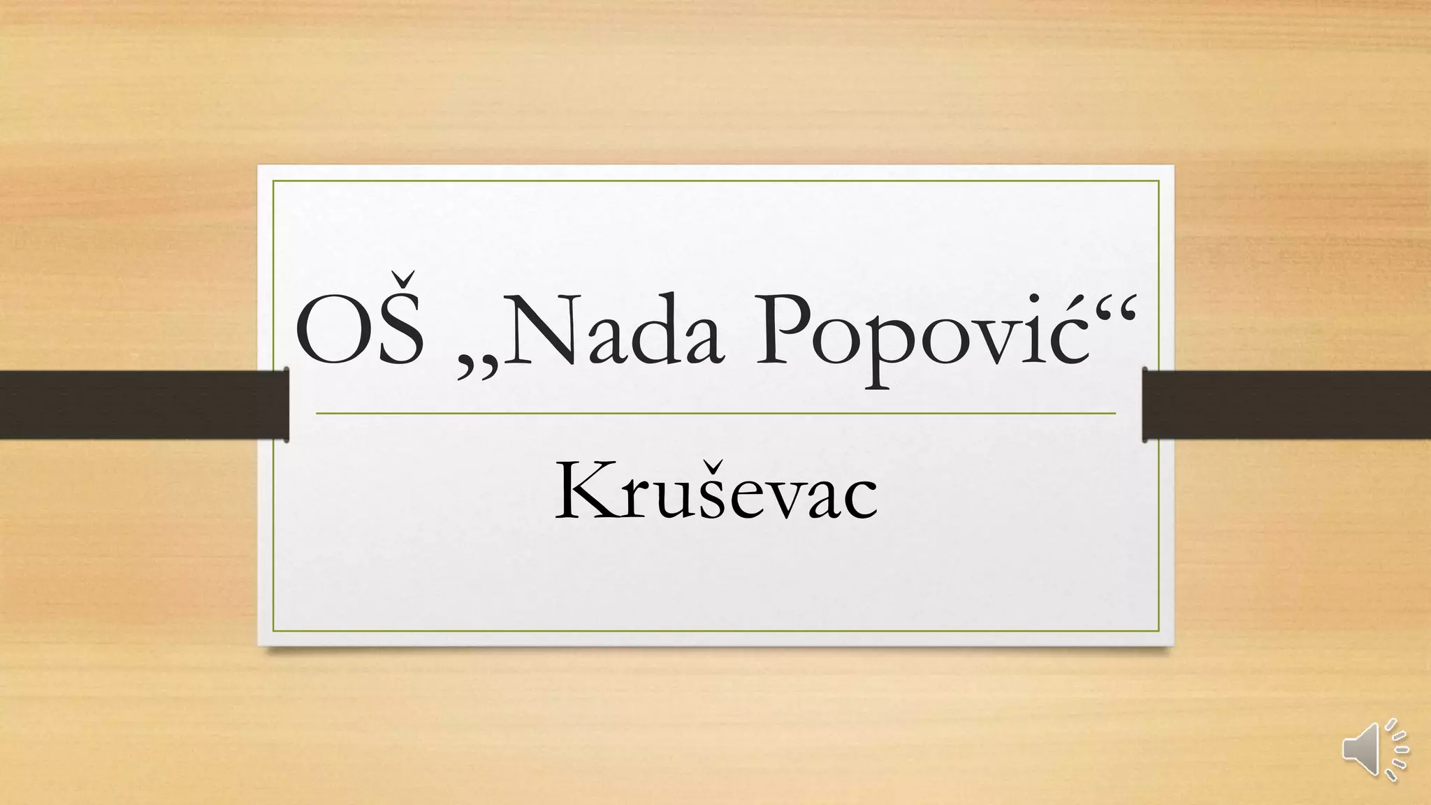 OŠ „Nada Popović" | PPTX