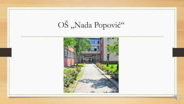 OŠ „Nada Popović" | PPTX