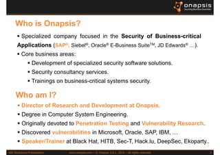 Onapsis SAP Backdoors | PPT