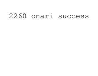Onari's success_ONI sample2 | PPT