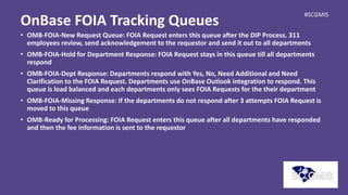 OnBase FOIA Tracking SCGMIS | PPTX | Computer Software and Applications ...