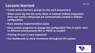 OnBase FOIA Tracking SCGMIS | PPTX | Computer Software and Applications ...