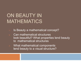 On beauty in mathematics | PPT
