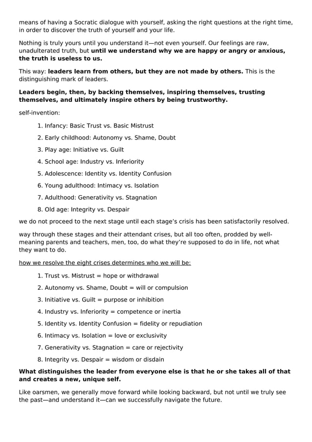 On becoming a leader warren g. bennis | PDF | Executive Leadership ...