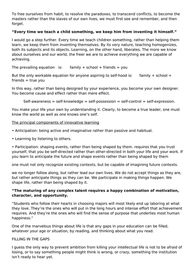 On becoming a leader warren g. bennis | PDF | Executive Leadership ...