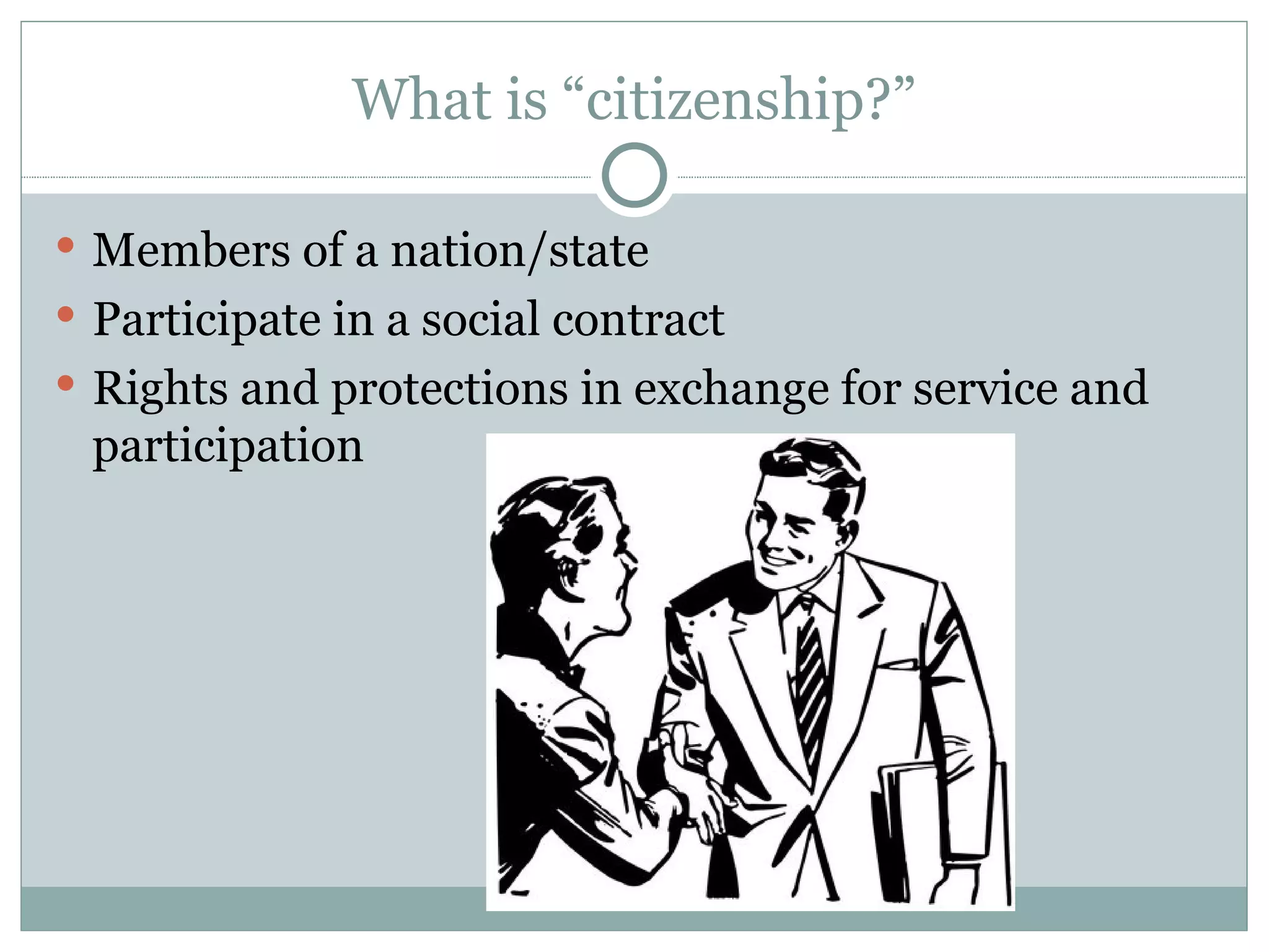 On being a citizen | PPT