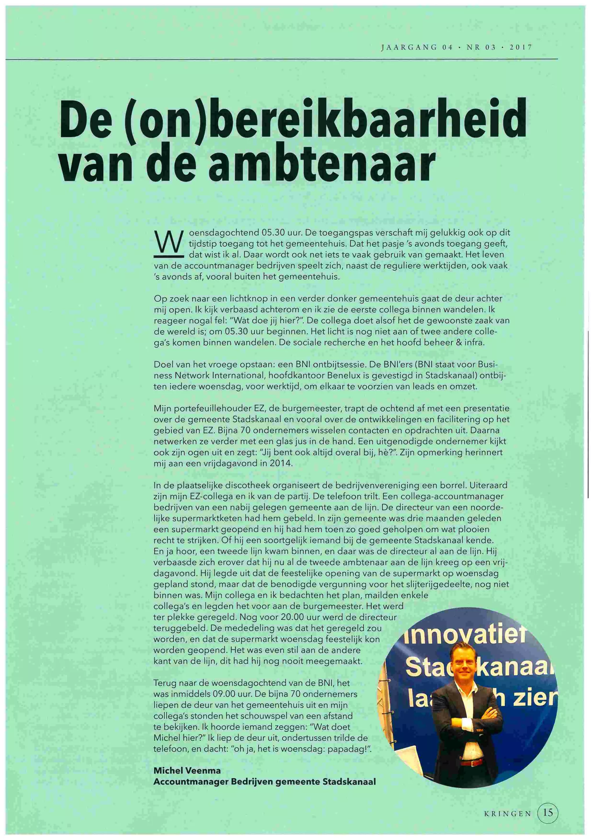 De (on)bereikbaarheid van de ambtenaar | PDF