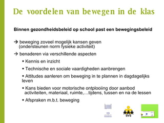 Bewegingstussendoortjes op school | PPT | Healthy Living