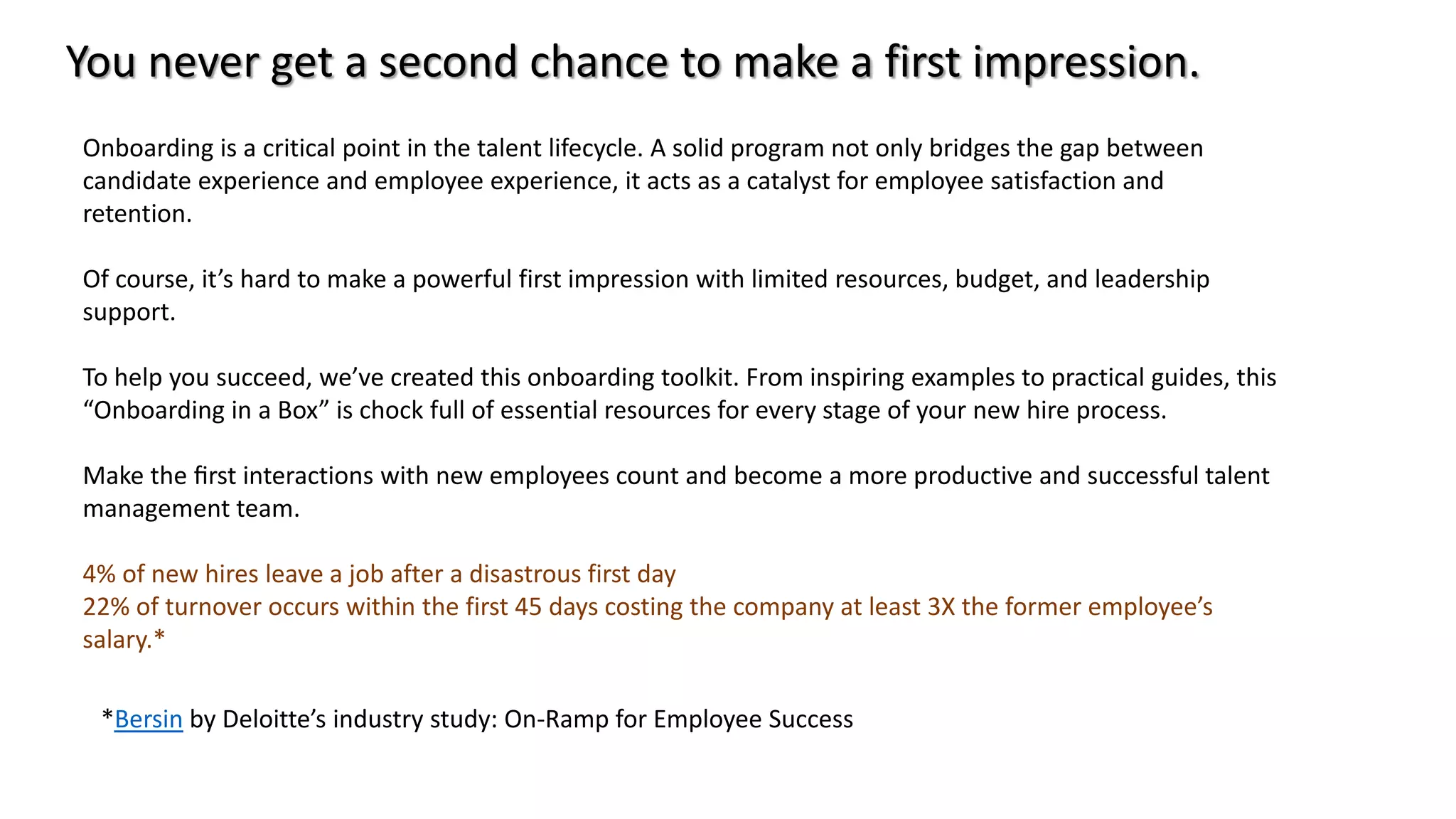 New Hire Onboarding Program | PPTX