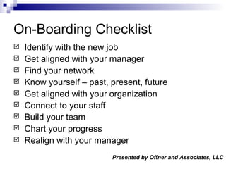 Onboarding Checklist | PPT