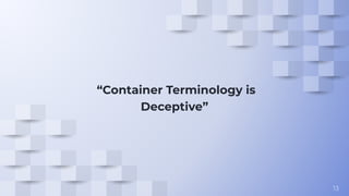 Onboarding into containers | PPT