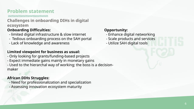 Onboarding Digital Innovation Hubs (DIHs) for INCiTiS-FOOD Living Labs ...