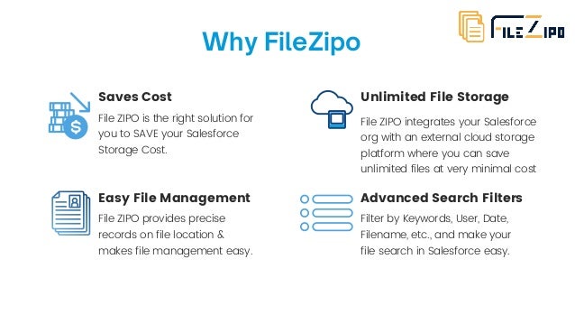 End-to-End Salesforce Storage Solution by File ZIPO | PDF