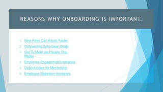 Onboarding Process for recruitment in IT industry | PPT