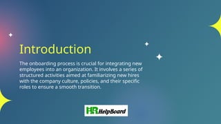 Onboarding Process in Human Resource Management | PPTX