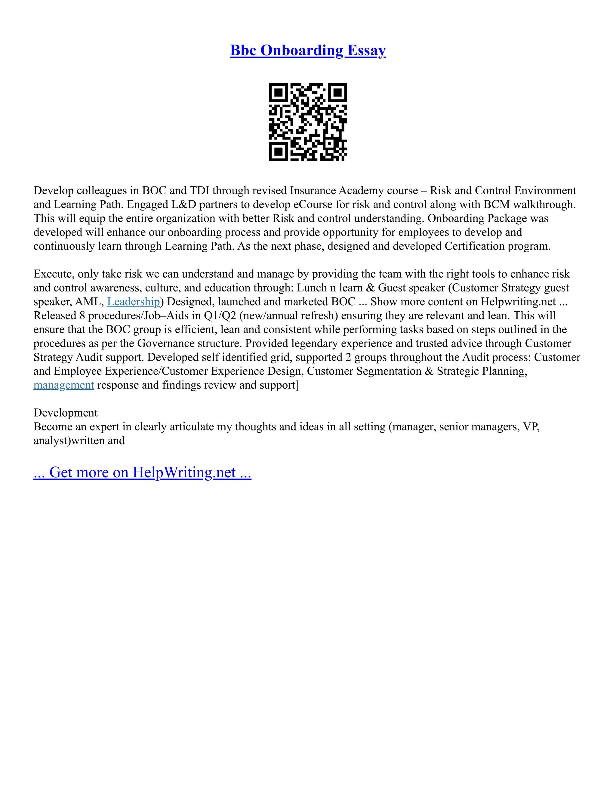 Onboarding Process Paper | PDF