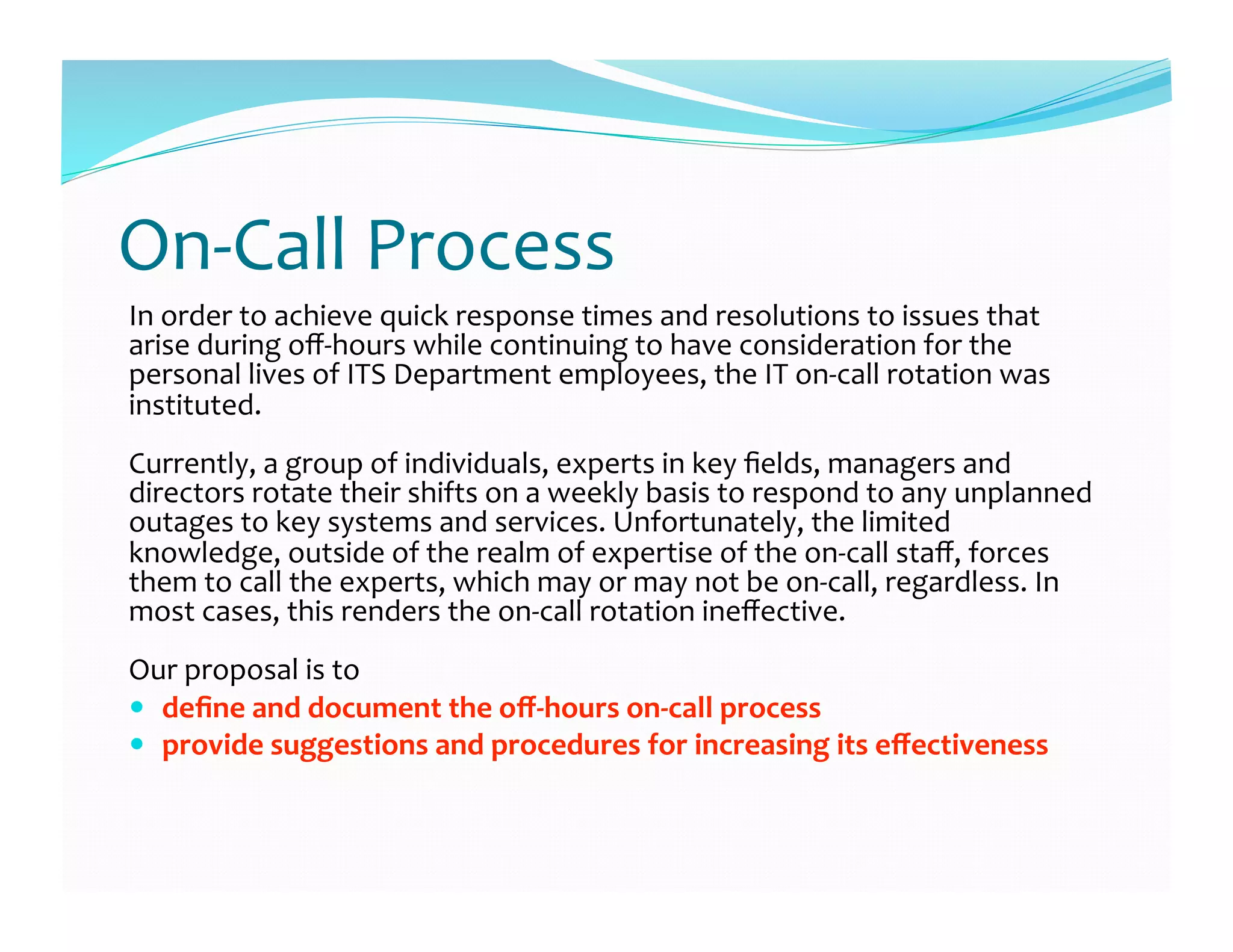 On Call Process (PDF) | PDF