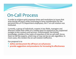 On Call Process (PDF) | PDF