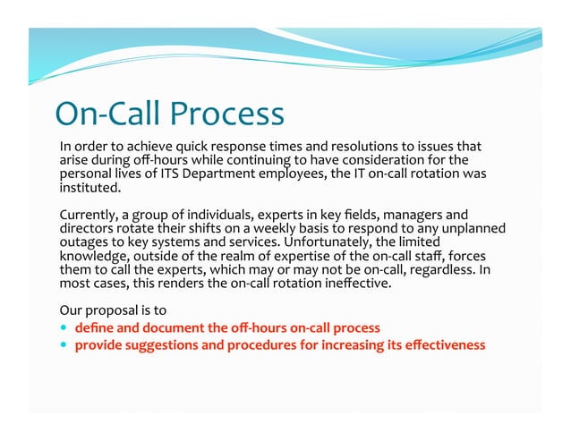 On Call Process (PDF) | PDF