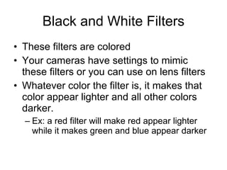 film-On Camera Filters | PPT