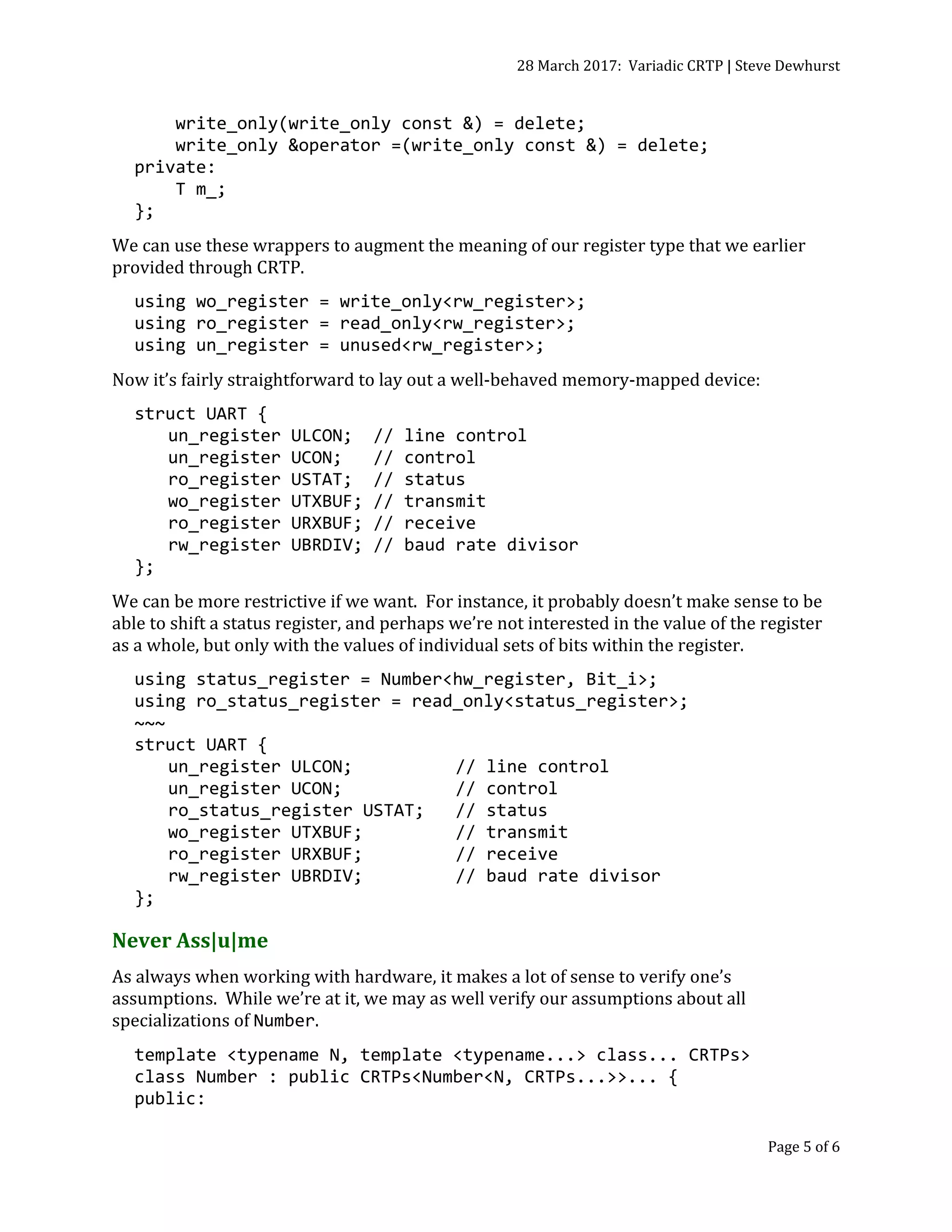 Variadic CRTP : NOTES | PDF