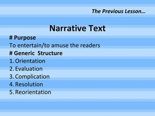 Once upon a time (Narrative Text) | PPS