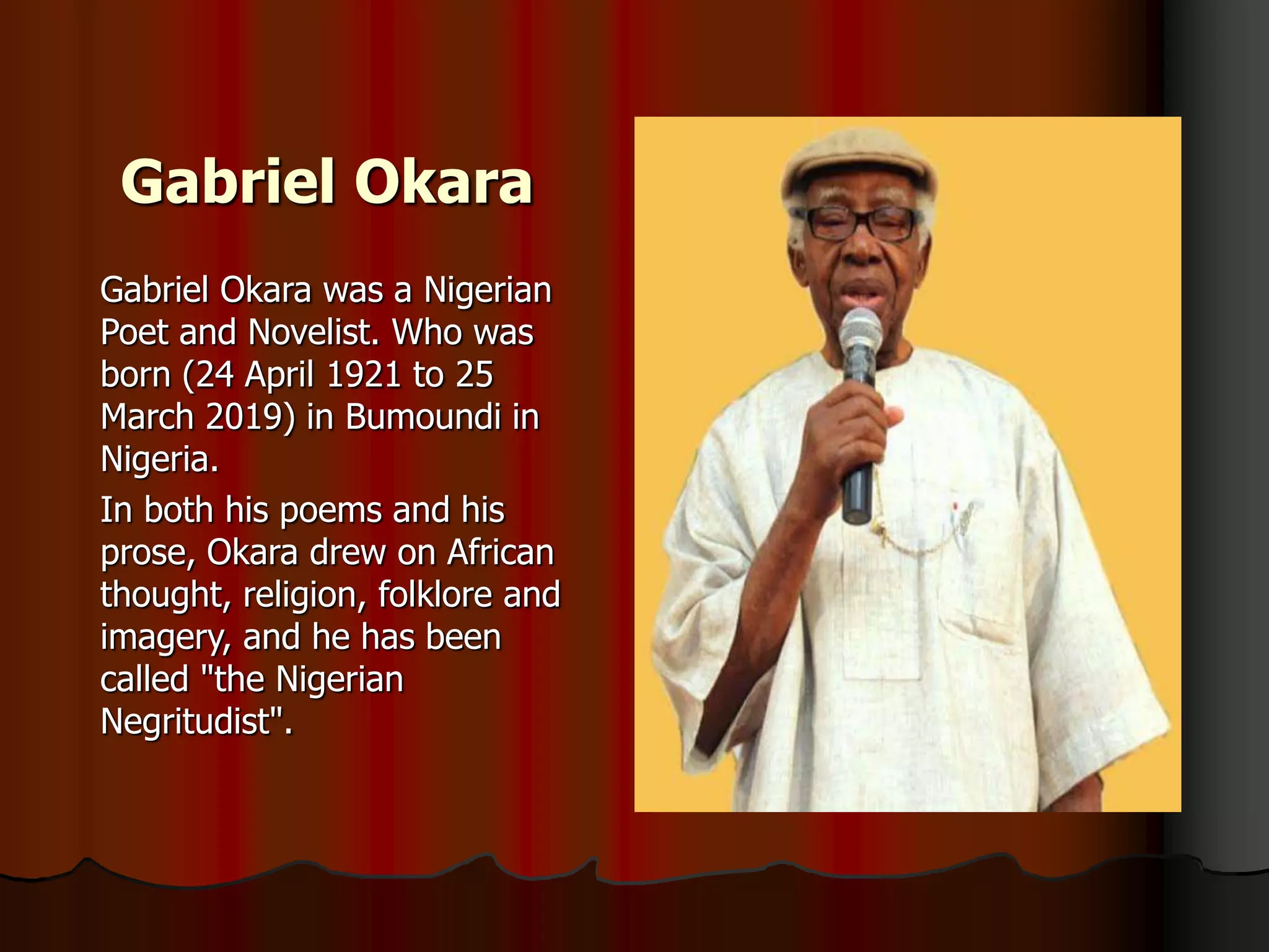 Once Upon a Time by Gabriel Okara | PPT