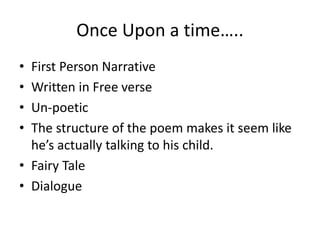 Once upon a time by Gabriel Okara | PPTX