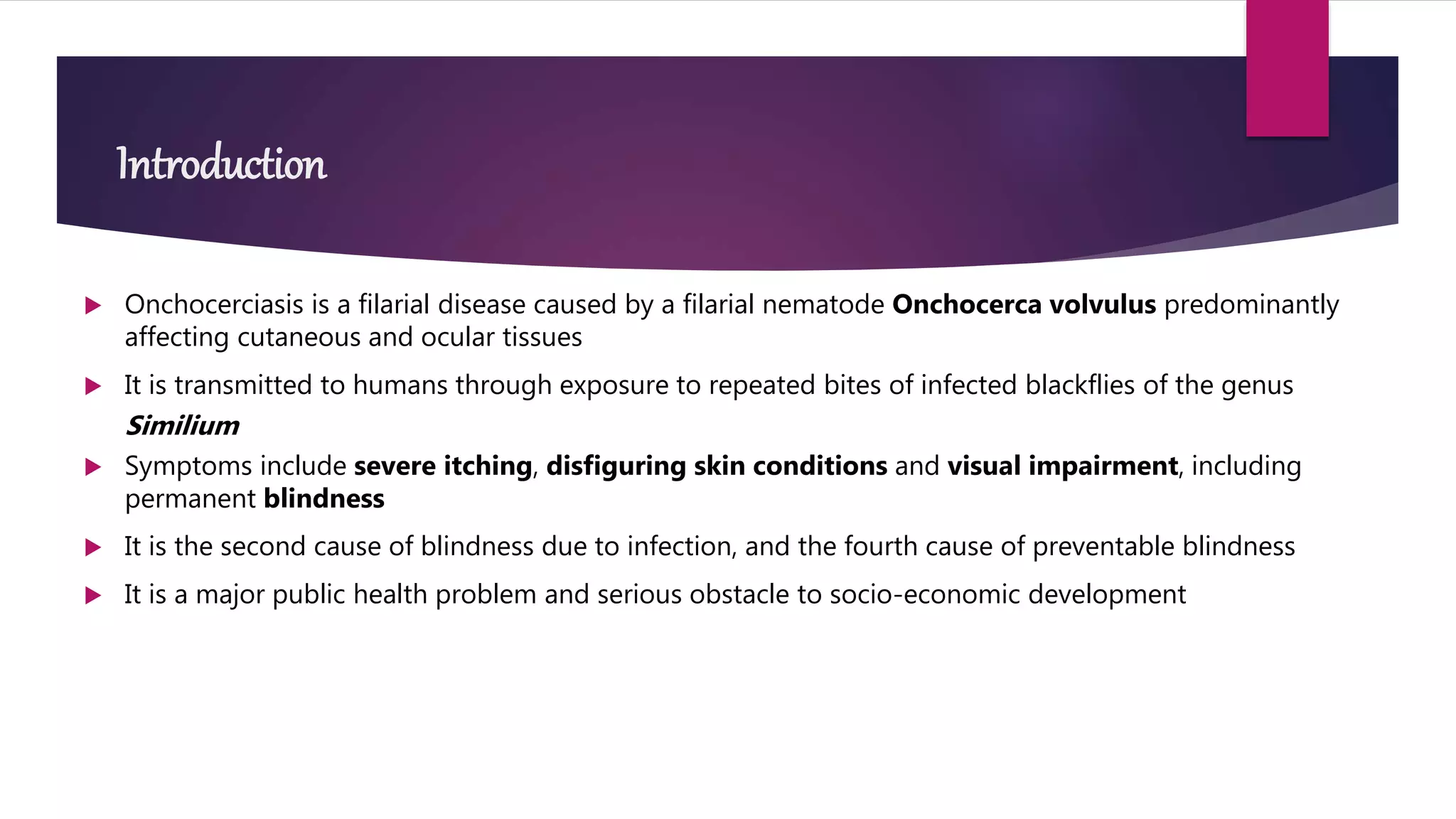 Onchiocerciasis in ethiopia | PPTX