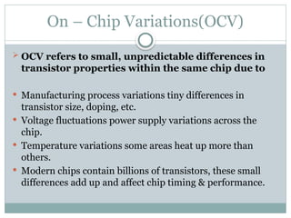 Presentation on The On Chip Varriations. | PPTX