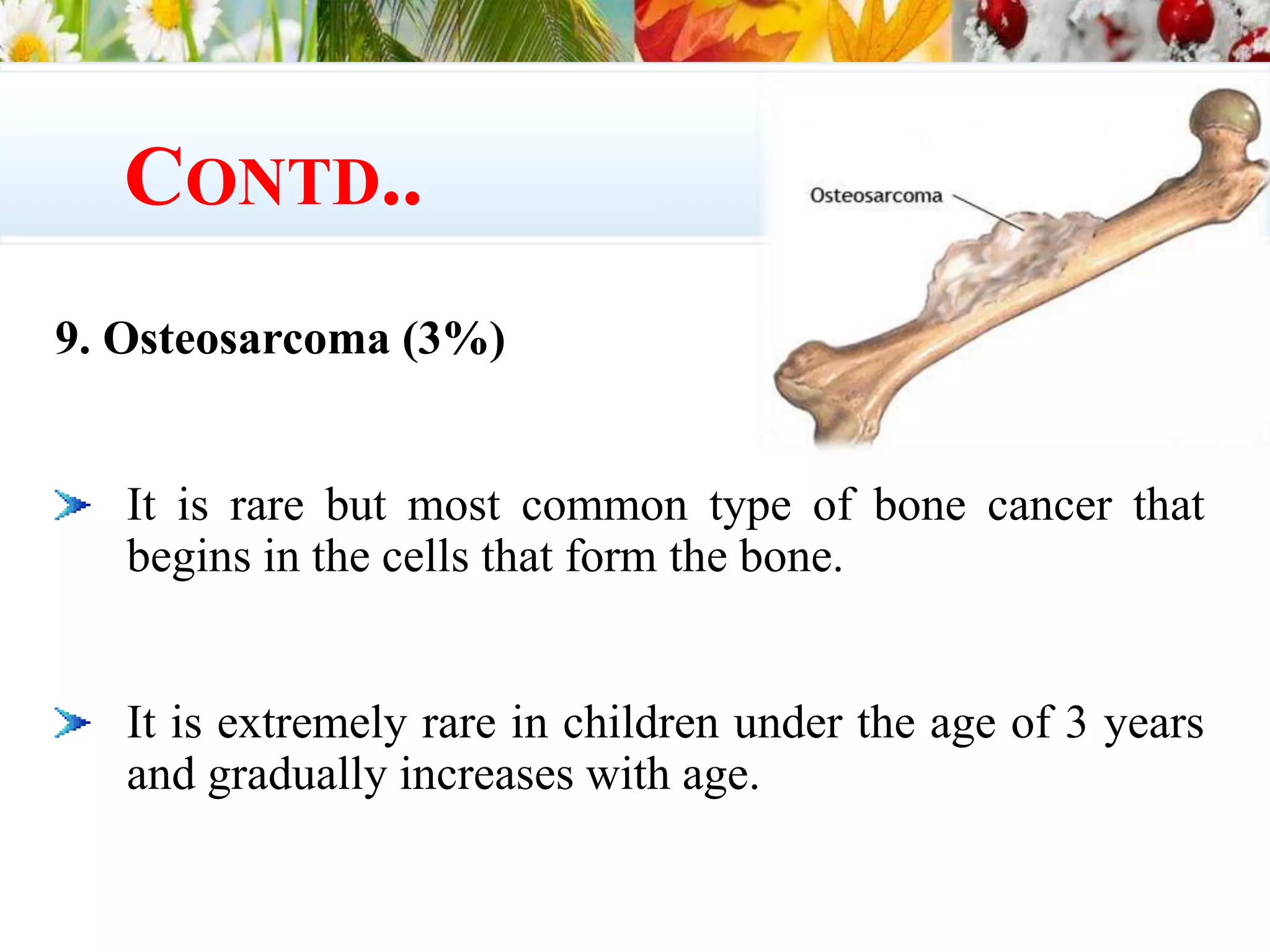 Nursing management of childhood cancer | PPTX