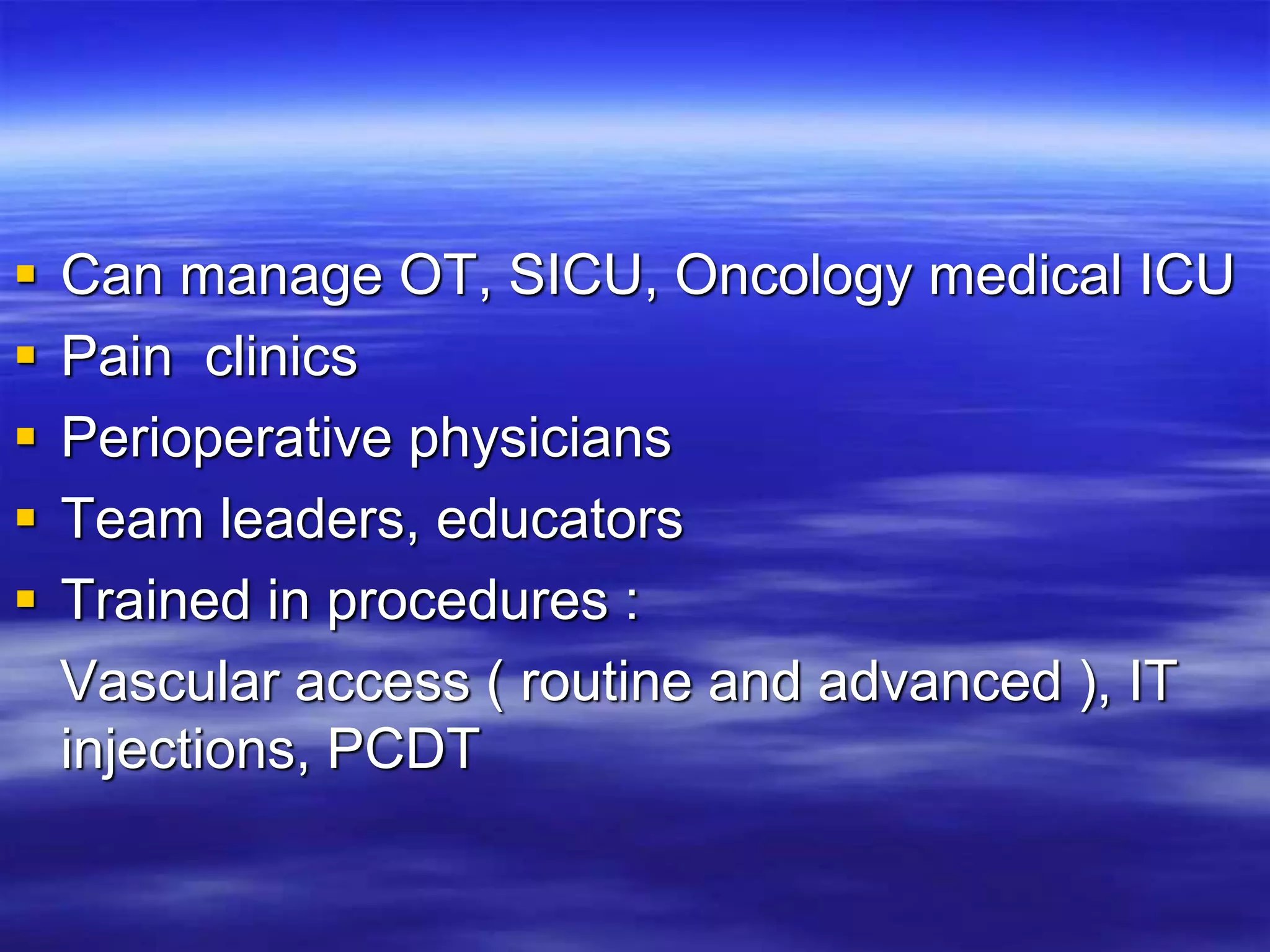 Onco anaesthesia | PPTX