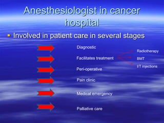 Onco anaesthesia | PPTX