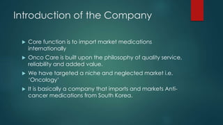 Onco Care Pharmaceuticals | PPTX
