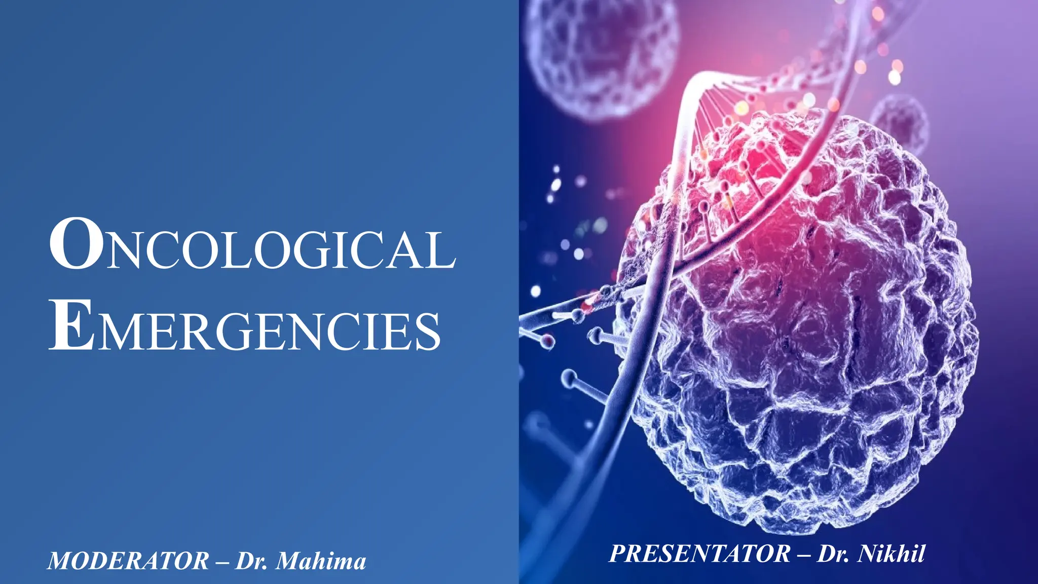 Onco Emergencies - Spinal cord compression Superior vena cava syndrome Febrile neutropenia ...