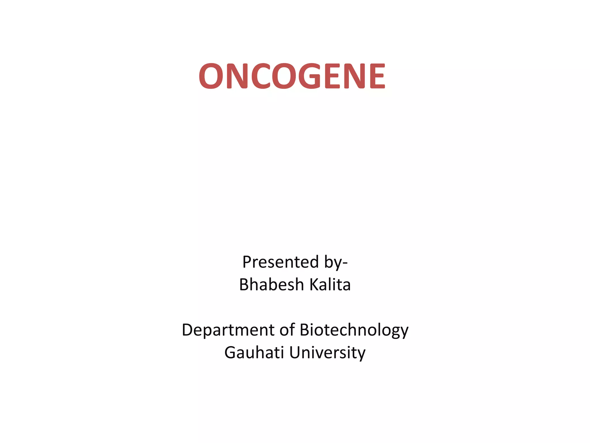 Oncogene | PPTX