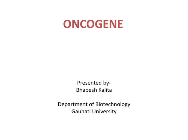 Oncogene | PPTX