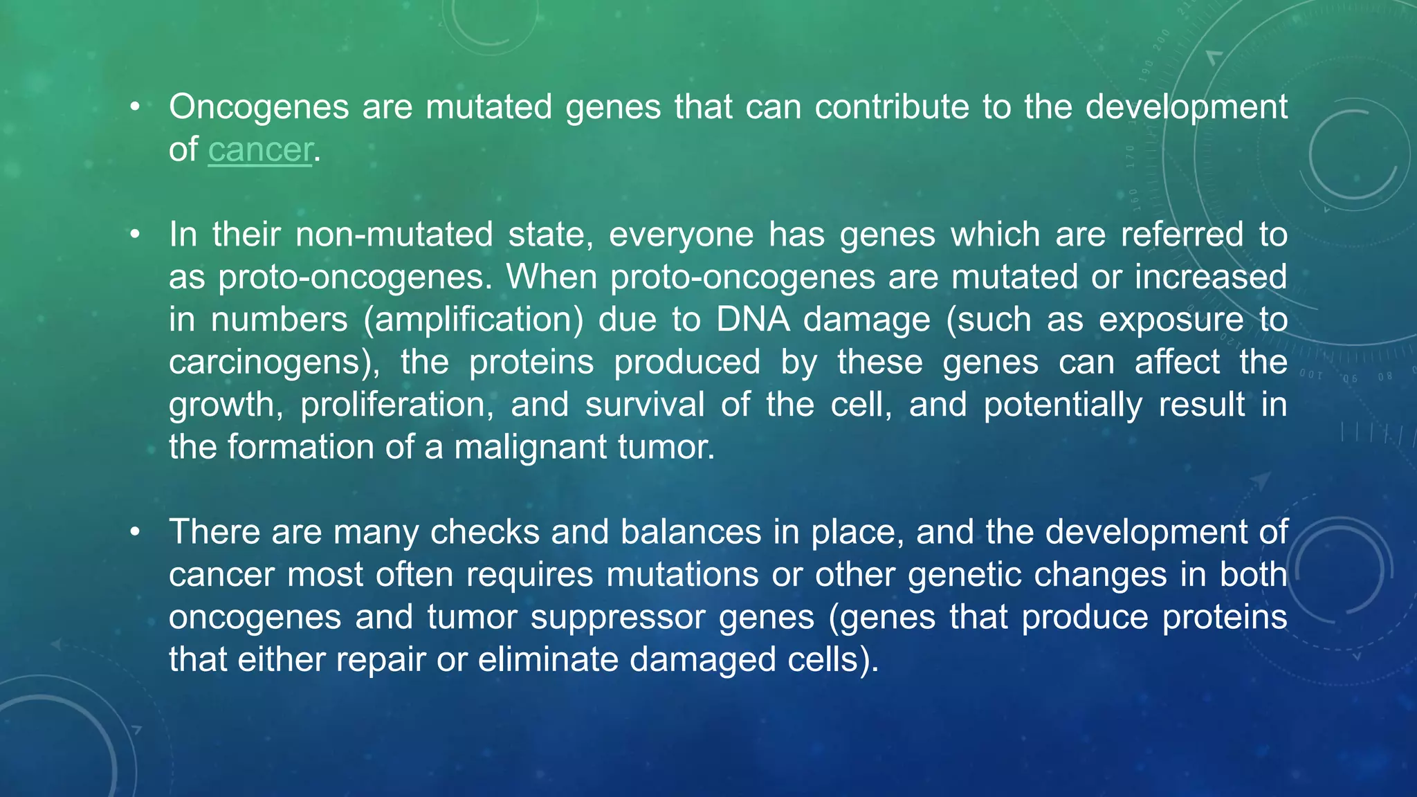 Identoification and Types of Oncogene | PPTX