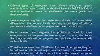 Identoification and Types of Oncogene | PPTX